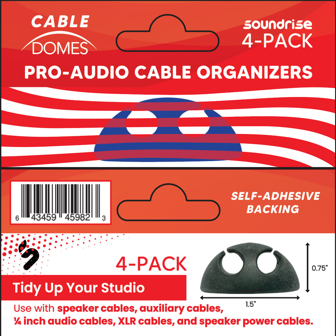 Cable DOMES - Pro-Audio Cable Management Solution 4-Pack | Soundrise